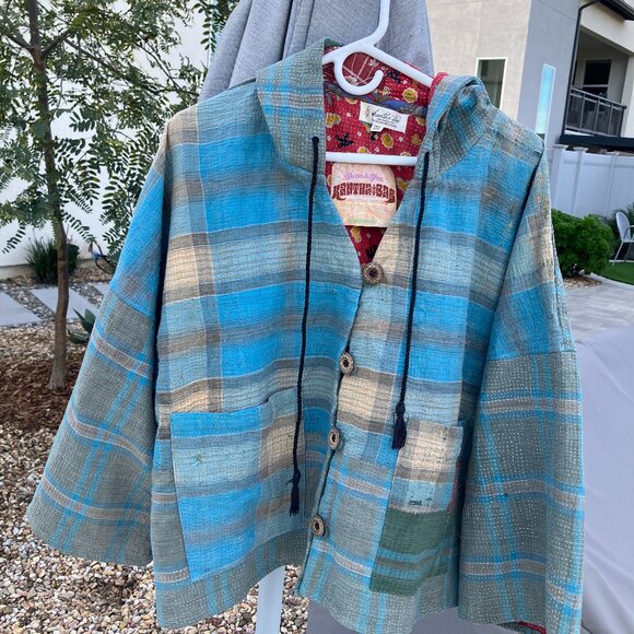 Kantha Bae | Jackets & Coats | Kantha Bae Jacket With Hood | Poshmark